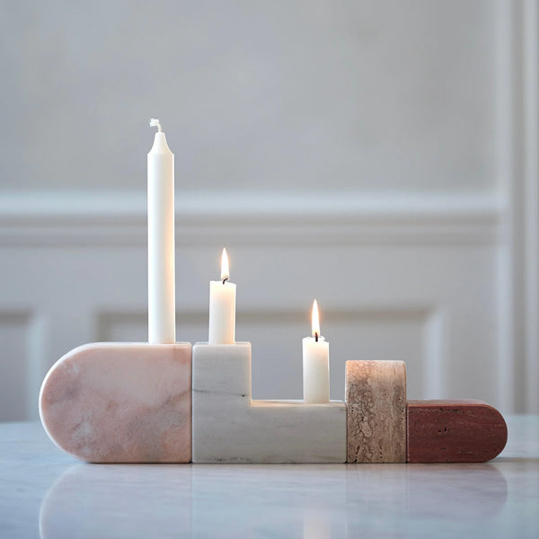 Living Objects Candleholders - Teak New York